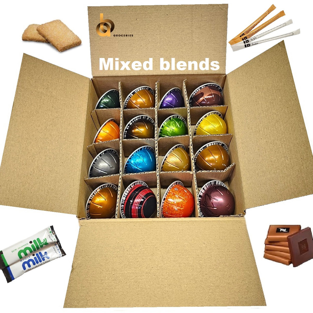 Nespresso VERTUO Coffee Machine Capsules Taster Set Various Flavours S ...