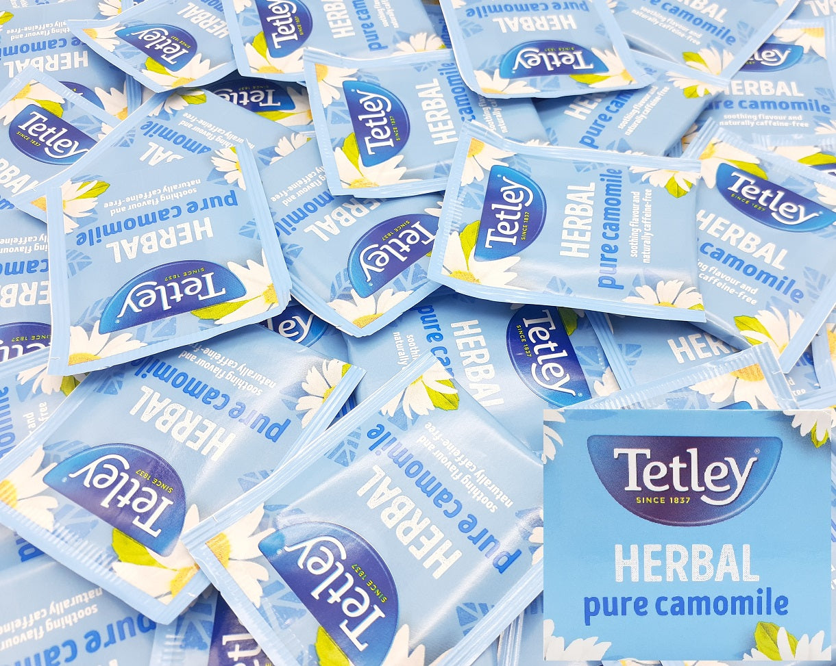 Tetley Tea Bags Individual Enveloped Sachets Tagged Classic Flavoured ...