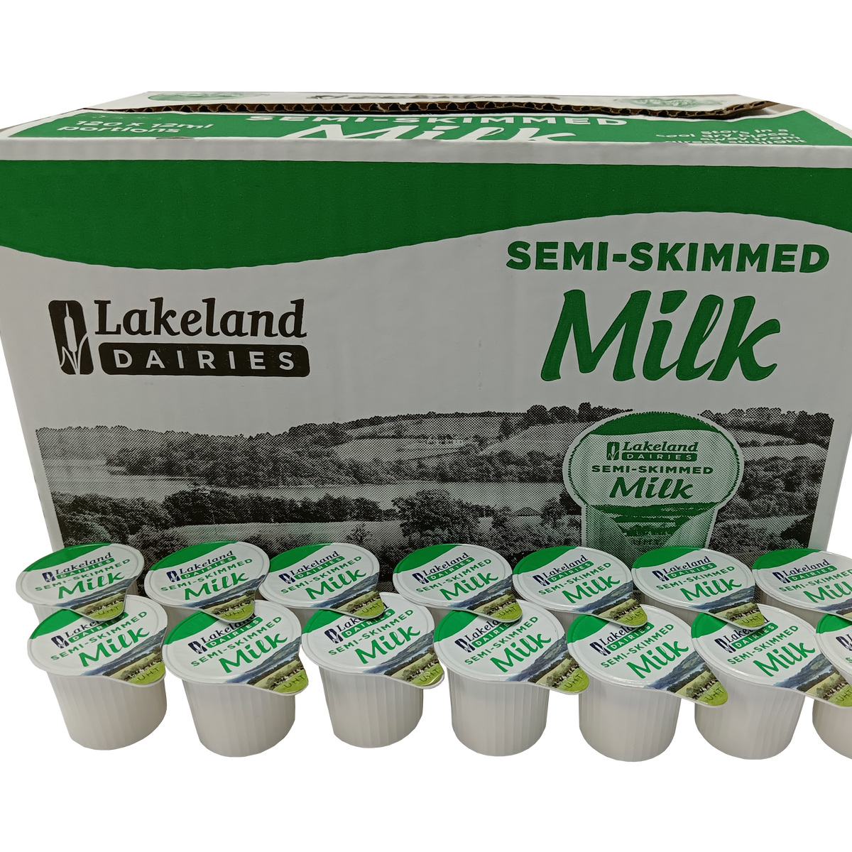 120x Semi Skimmed vs Whole Milk 12ml Pots UHT Long Life Jiggers Portio ...